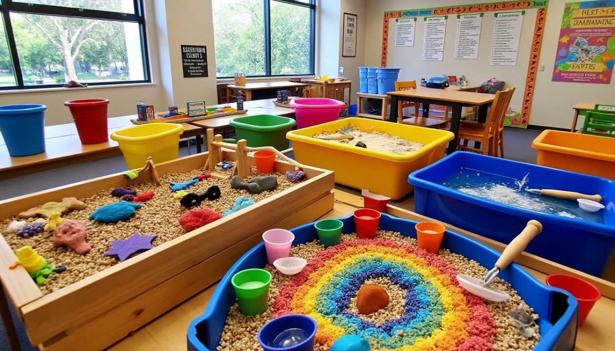 Bac sensoriel Montessori : éveiller les sens des enfants par le jeu